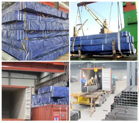 Black Painted RHS Box Section BS EN10219 G3466 SHS Square Hollow Section